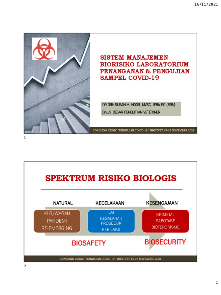 Biosafety & Biosecurity Lab COVID-19 | PDF