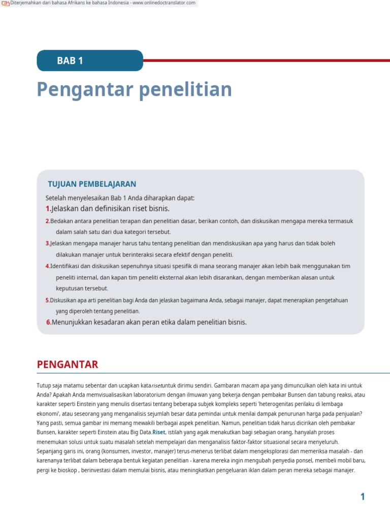 Bab 1 2 Translate Indonesia | PDF | Karier & Perkembangan