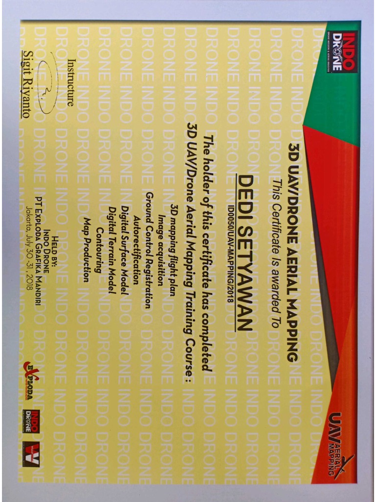 Sertifikat Drone PDF | PDF