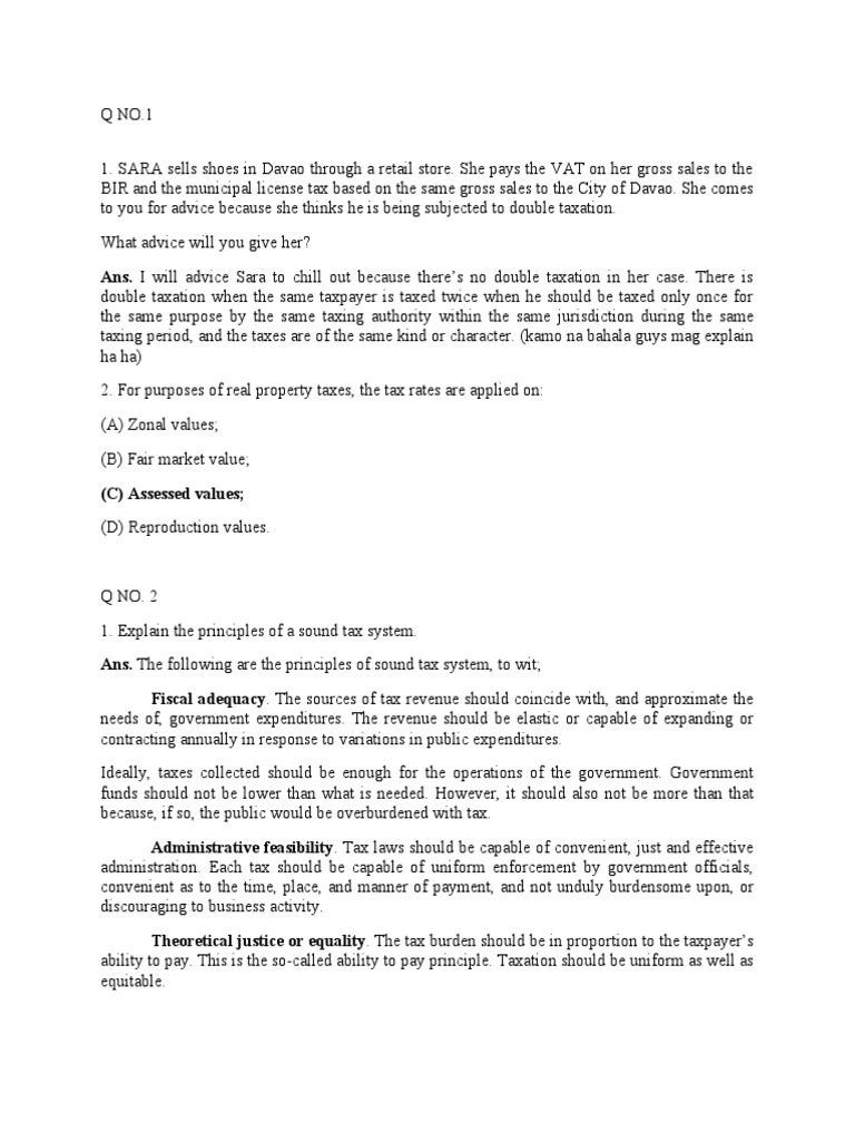 Tax Recit With Answers | PDF | Taxes | Gross Income