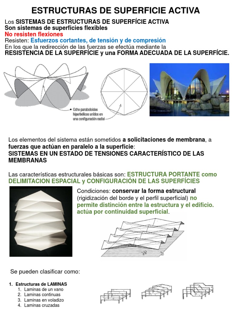 Sistema Estructurales de Superficie Activa | PDF | Viga (Estructura) | Doblar