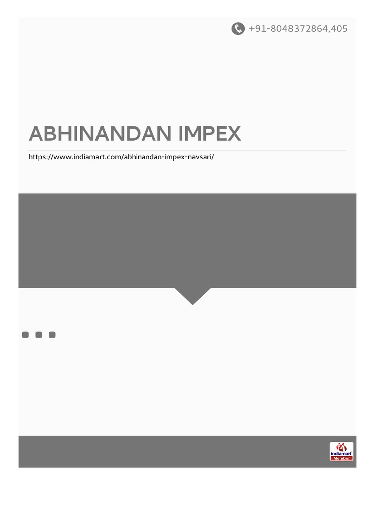 Abhinandan Impex | PDF