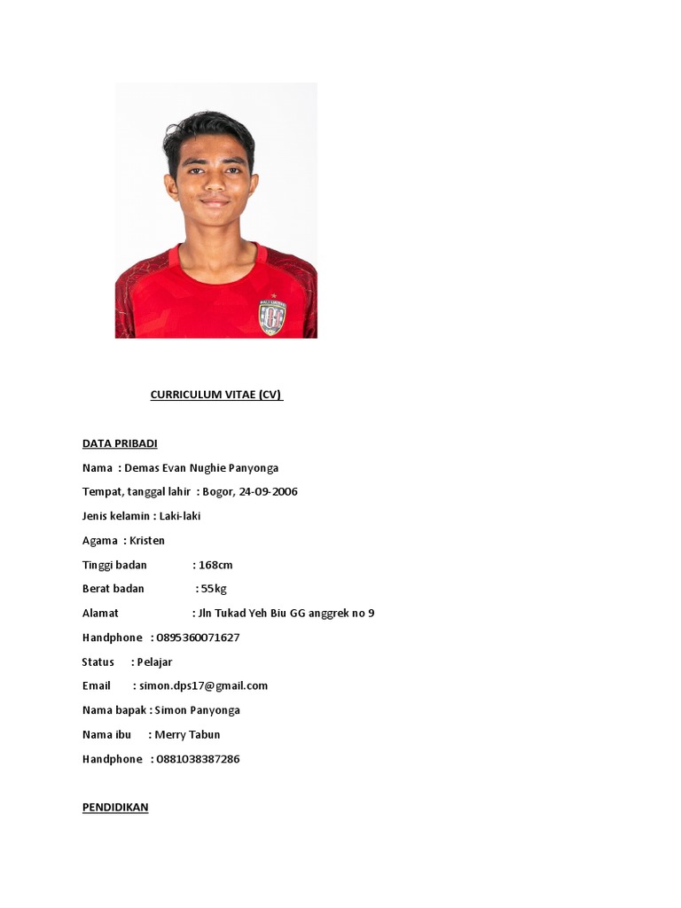 Demas Evan Nughie Panyonga | PDF | Olahraga & Rekreasi