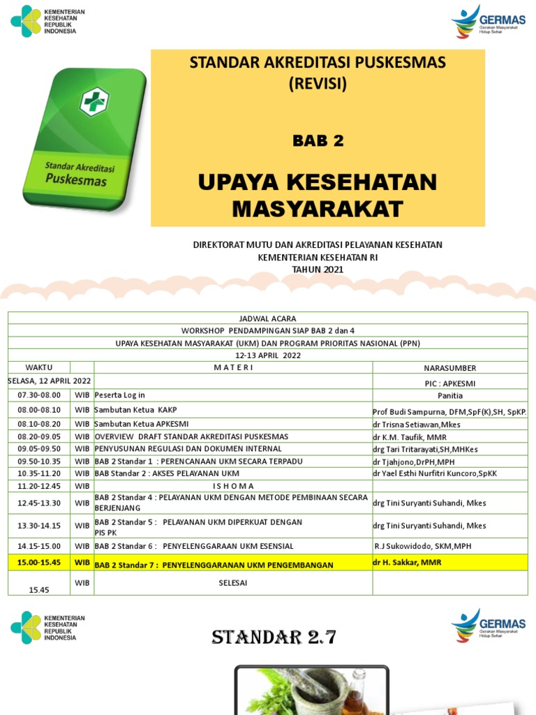 Standar Akreditasi Puskesmas 2021 | PDF