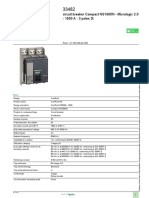 Product Data Sheet: Circuit Breaker Compact Ns1600N, 50 Ka at 415 Vac ...