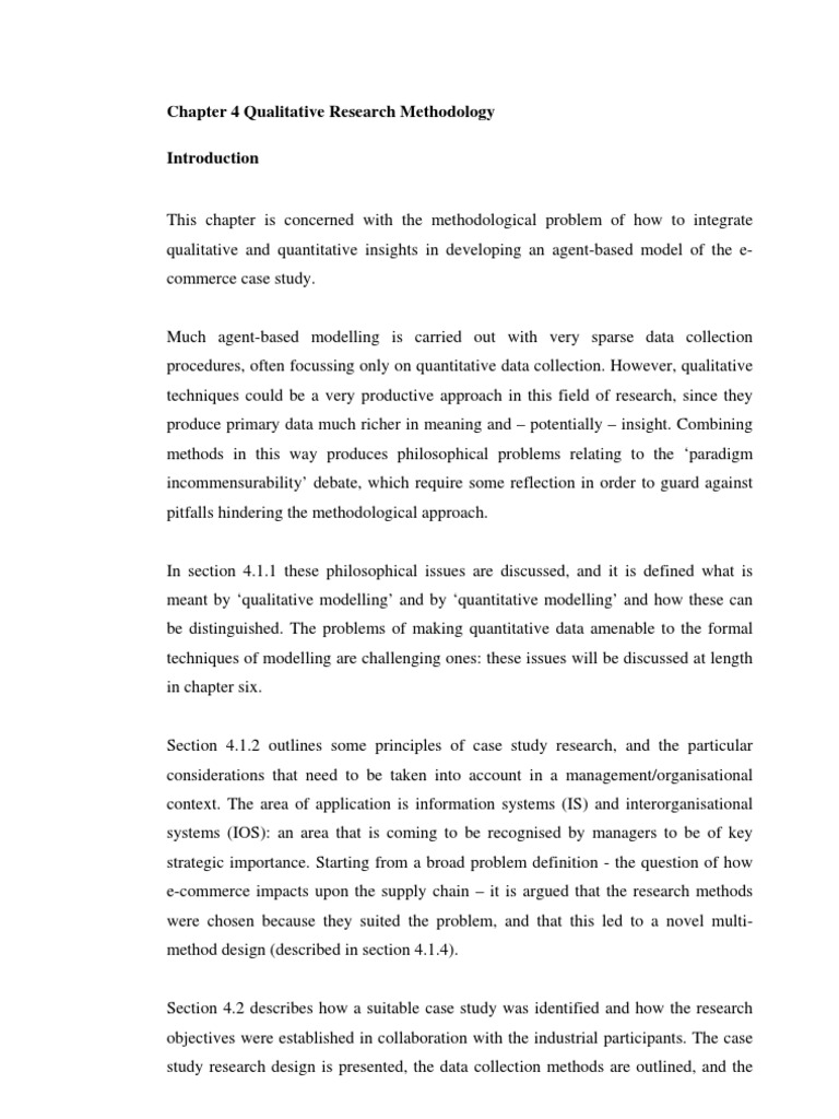 Thesis Chapter4 | PDF | Qualitative Research | Case Study