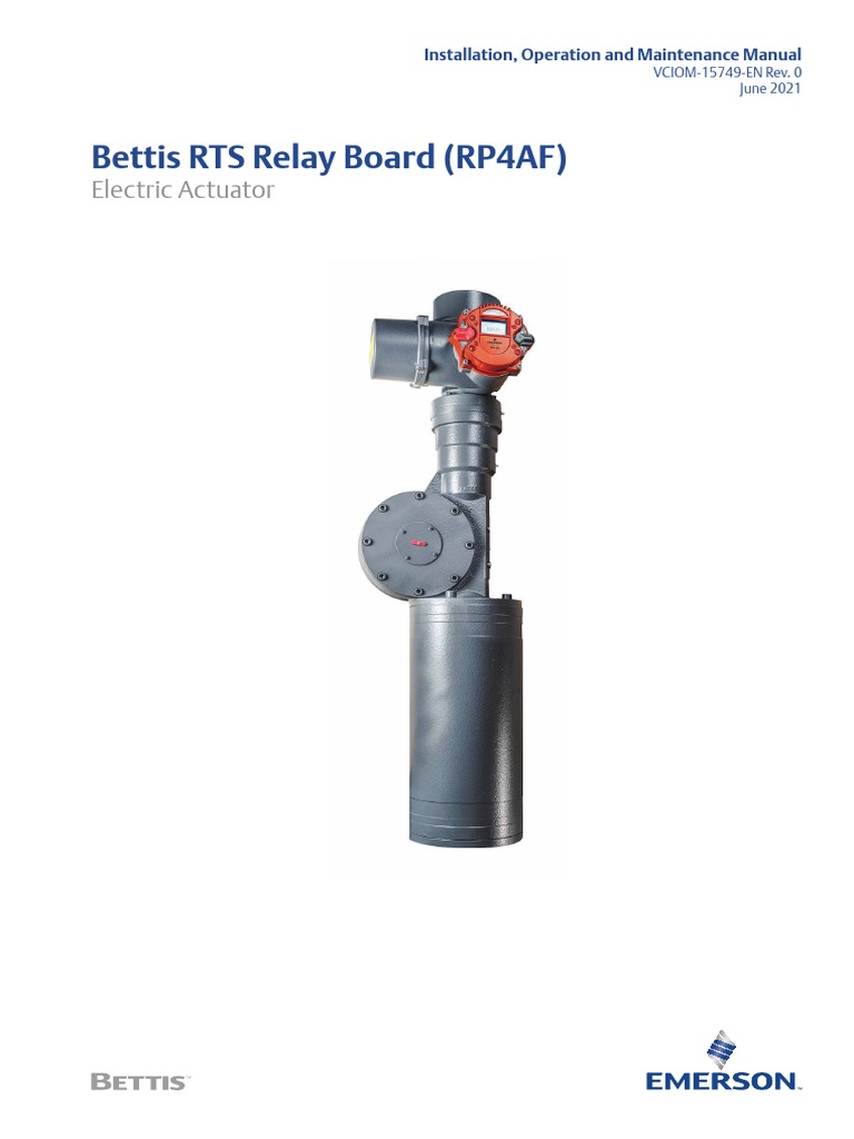 Bettis RTS Relay Board (RP4AF) : Electric Actuator | PDF | Electrical ...