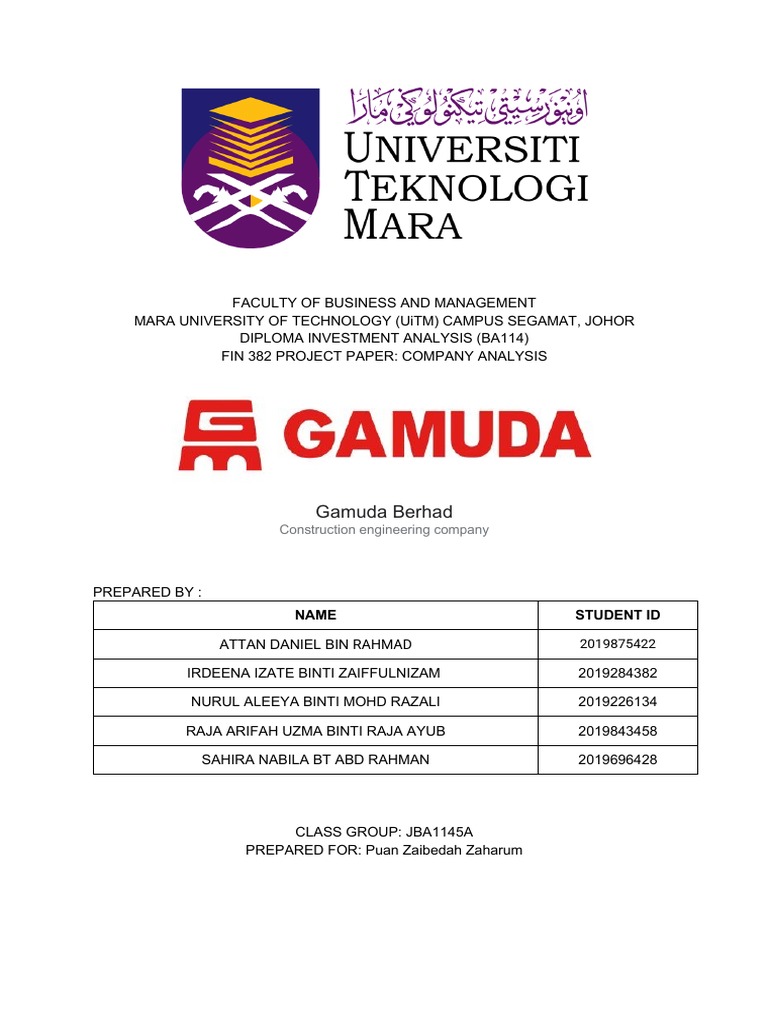 Gamuda Berhad: Construction Engineering Company | PDF | Inflation | Monetary Policy