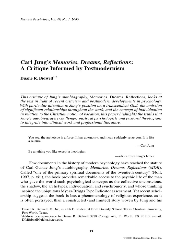 Carl Jungs Memories Dreams Reflections A | Download Free PDF | Carl ...