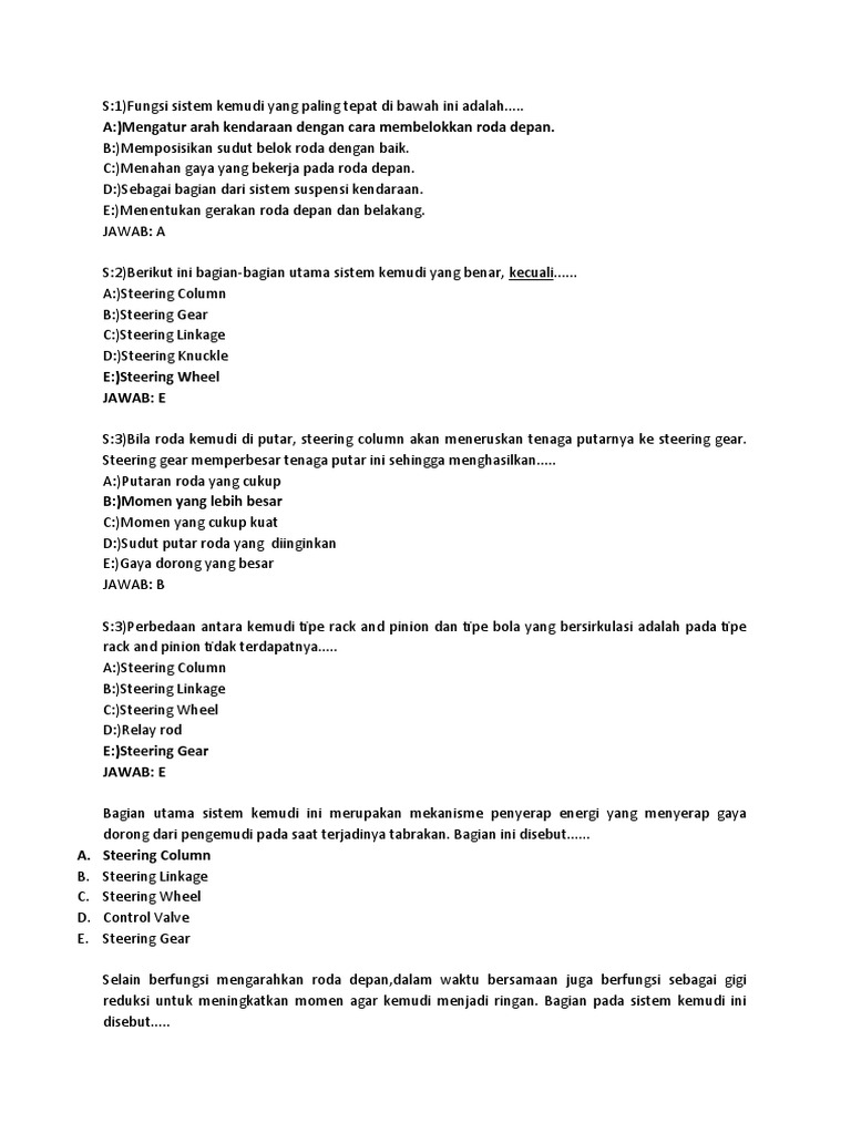 Soal Teori LSP | PDF