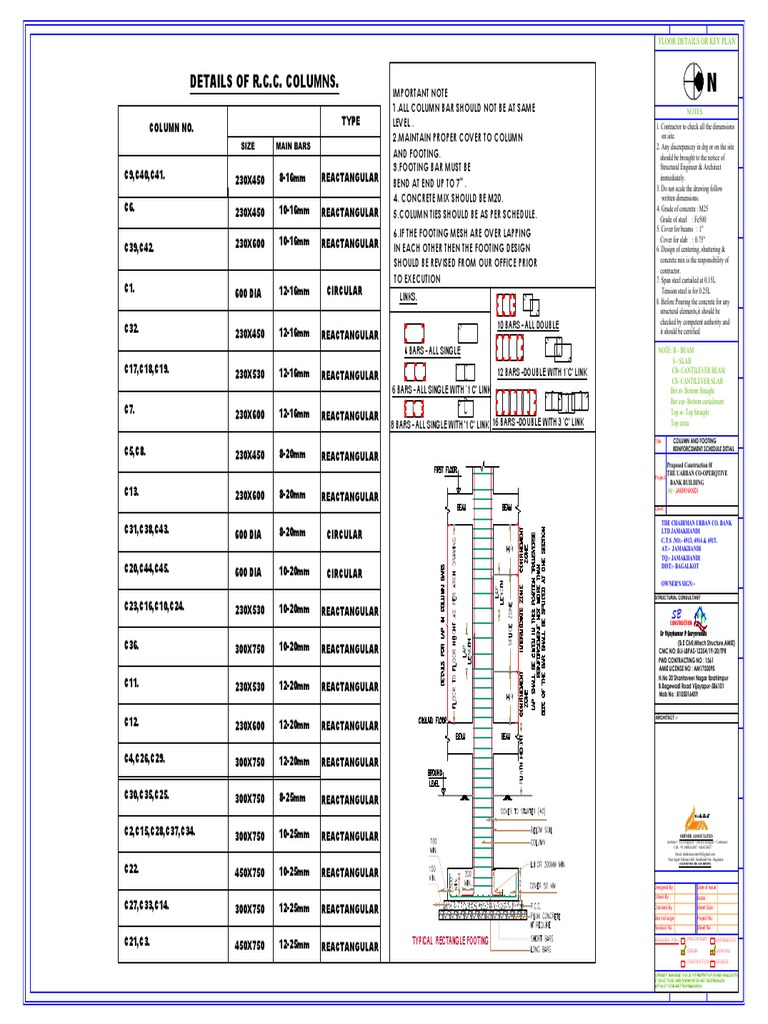 Details of RCC Column | Download Free PDF | Engineering | Building