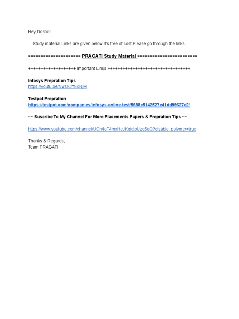 Important Links | PDF