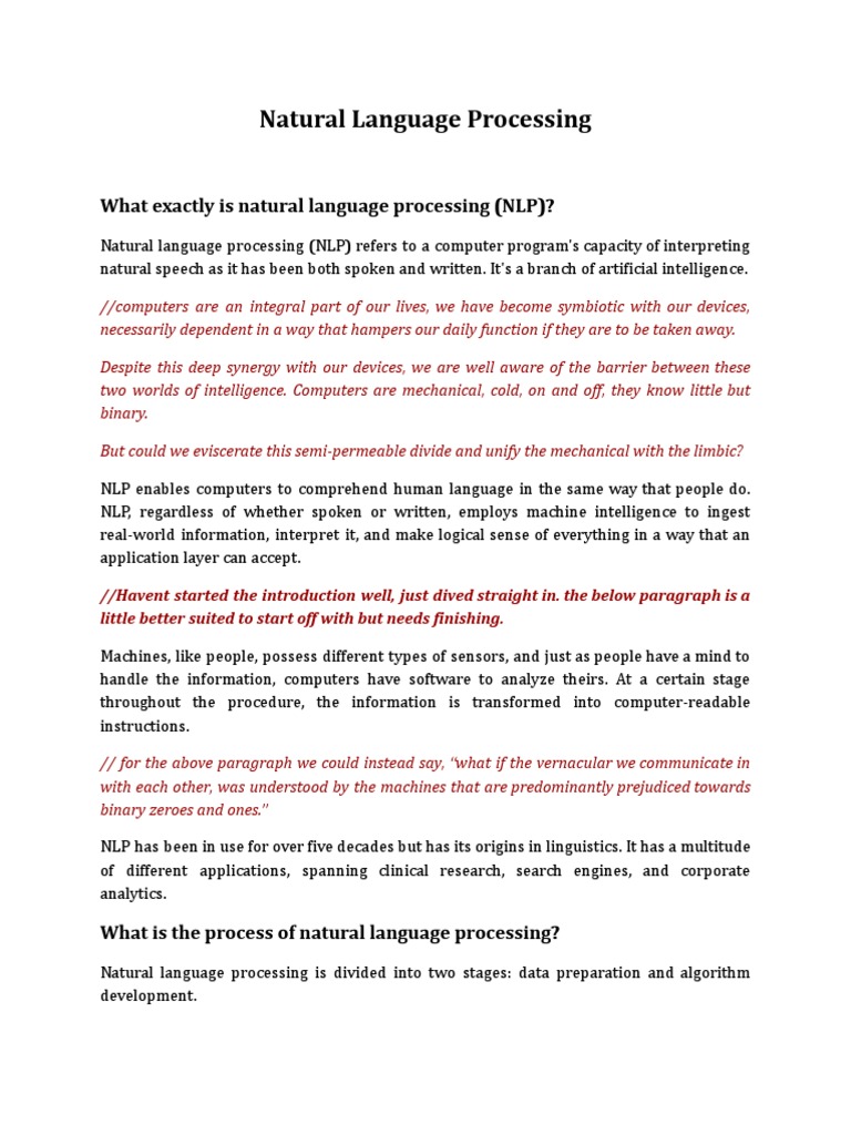 What Exactly Is Natural Language Processing (NLP) ? | PDF | Machine ...