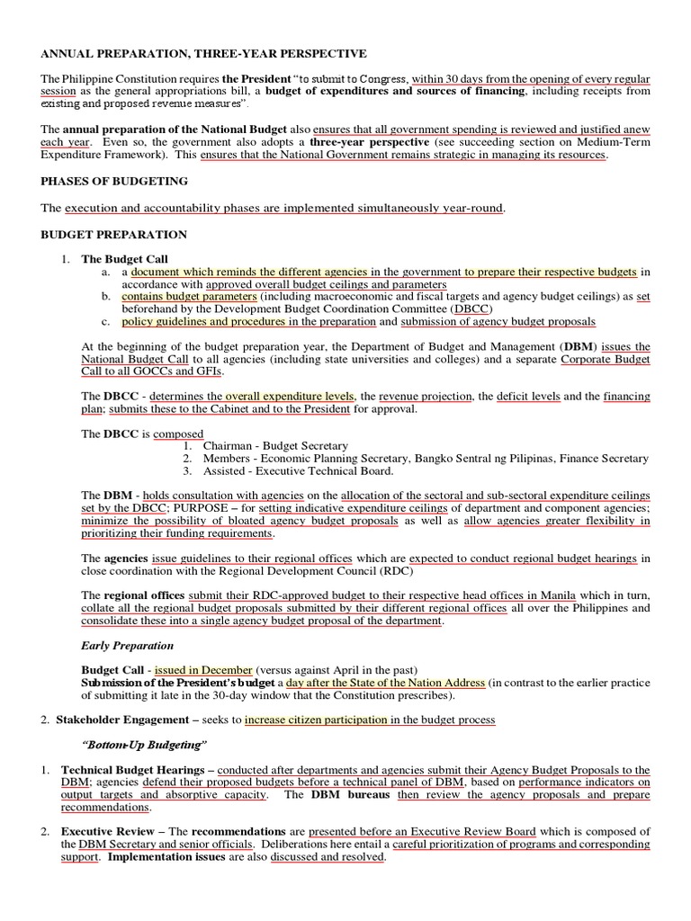 Note 4-Phases of Budgeting | PDF | Budget | United States House Of ...