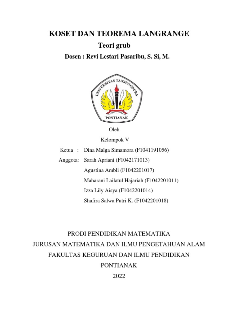 Kelompok V Teori Grub | PDF