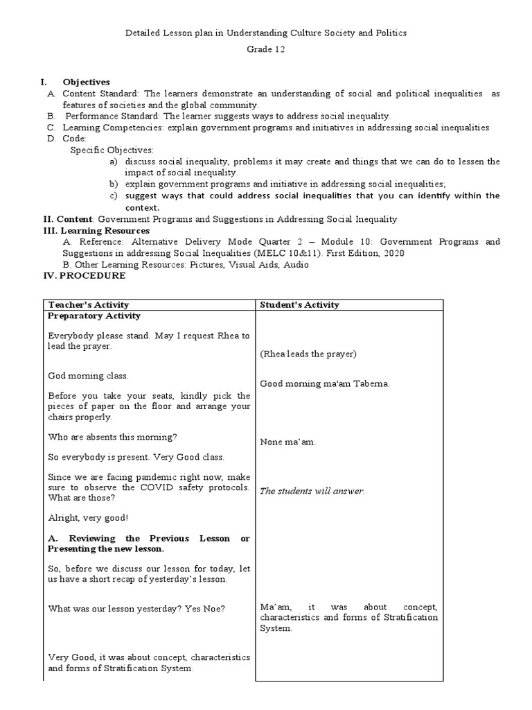 The Students Will Answer | PDF | Social Inequality | Discrimination ...