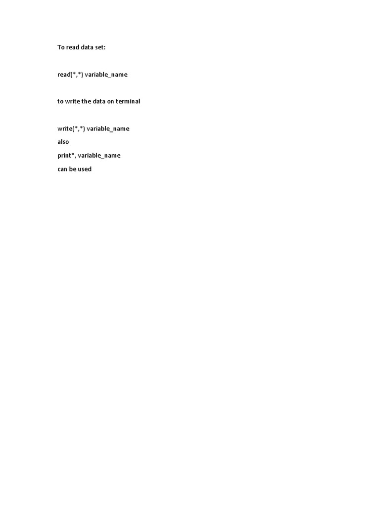 Fortran Basics | PDF