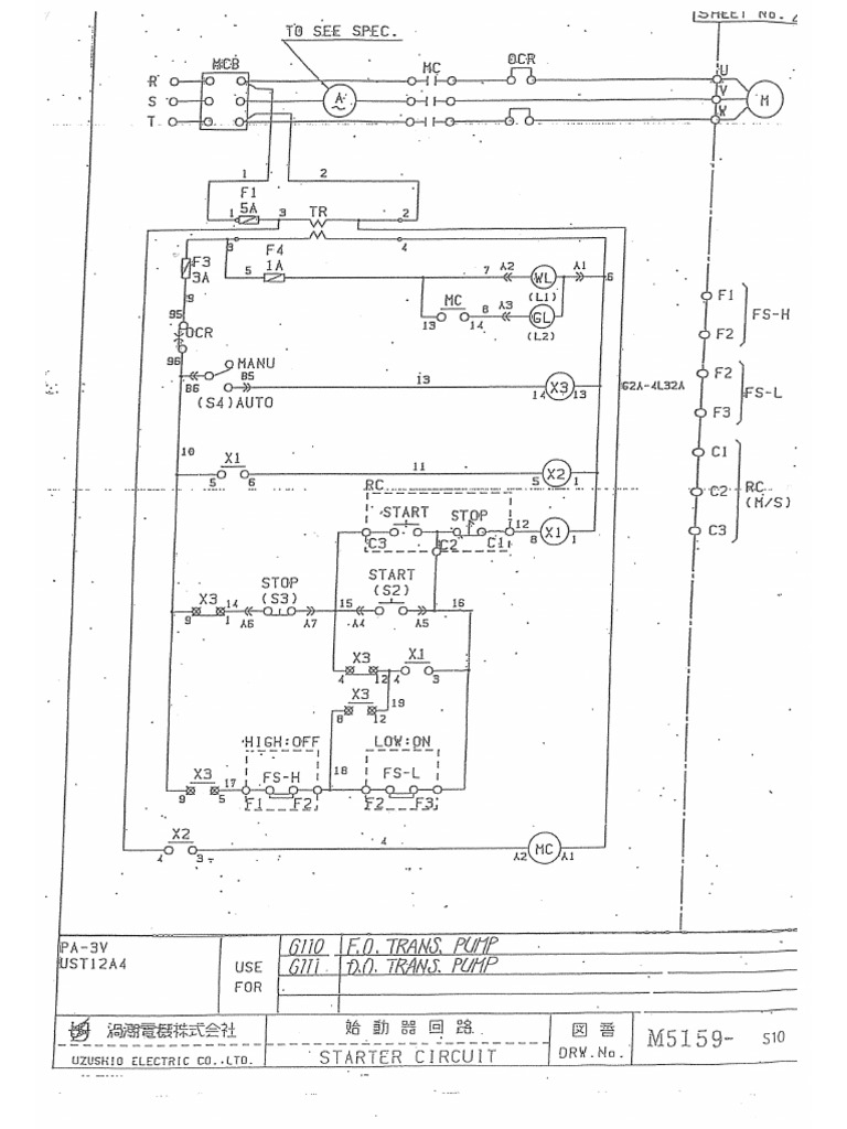 FO Transfer Pump Circuit | PDF