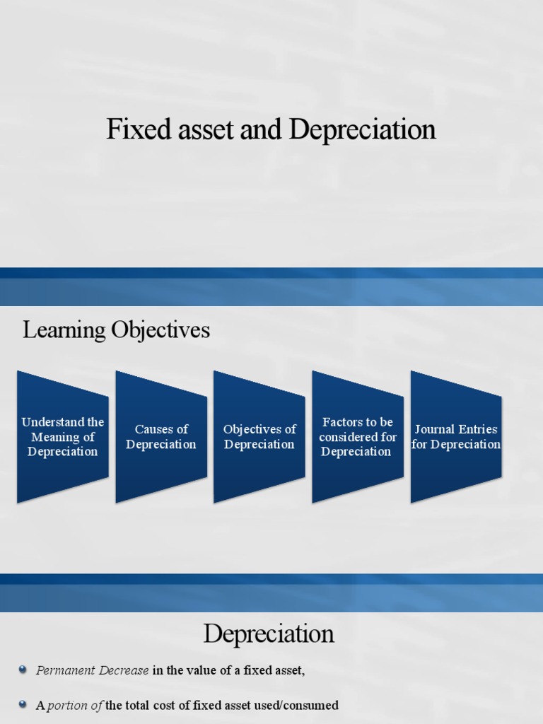 Fixed Asset and Depreciation | PDF | Depreciation | Accounting