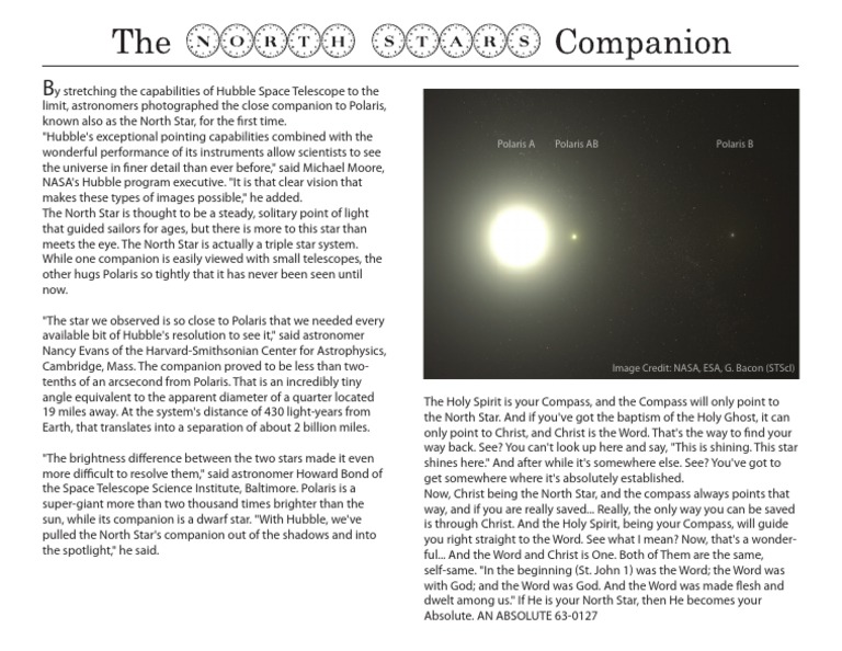 Polaris A Polaris AB Polaris B | PDF | Hubble Space Telescope | Stars