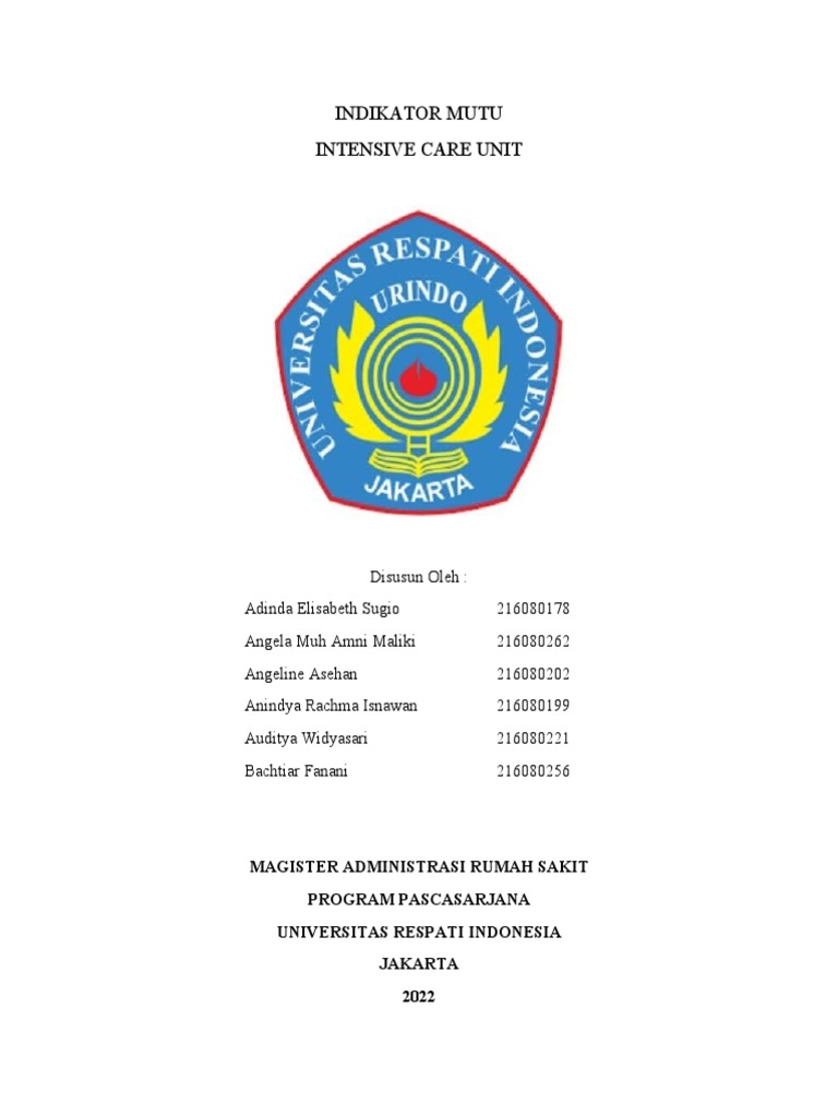 Indikator Mutu ICU Kelompok 1 | PDF