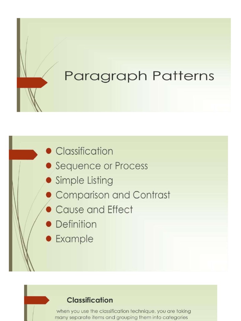 Paragraph Pattern - Compressed | PDF