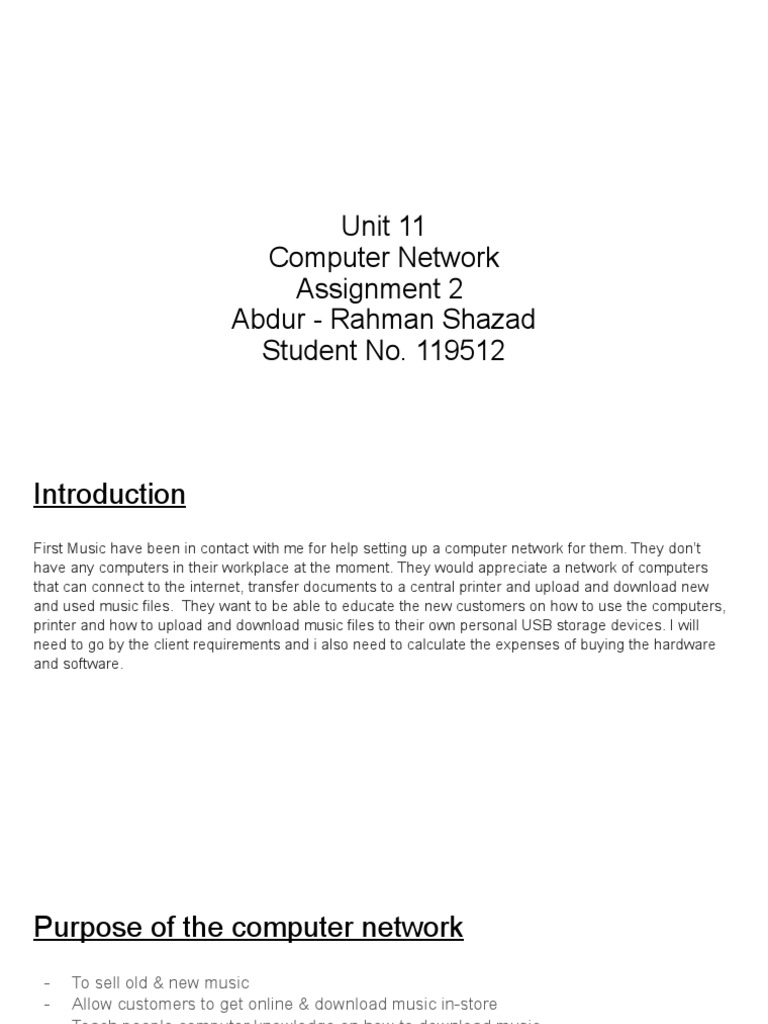 Computer Network Setup Guide | PDF | Network Switch | Computer Network