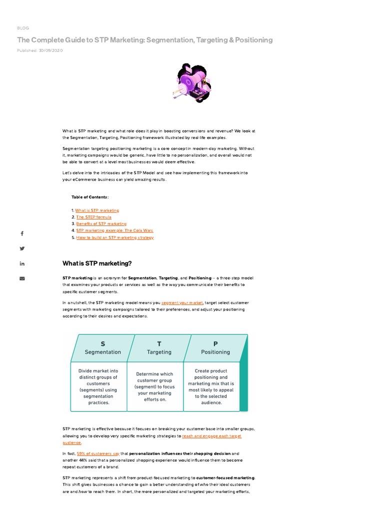 The Complete Guide To STP Marketing With | PDF | Market Segmentation ...