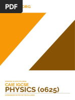 Cambridge IGCSE Physics 0625 Complete Notes P | PDF | Acceleration | Mass