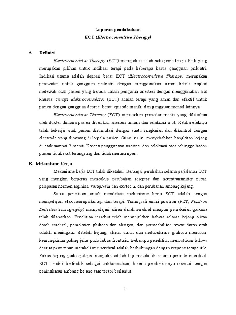 ECT - Electroconvulsive - Therapy LP | PDF