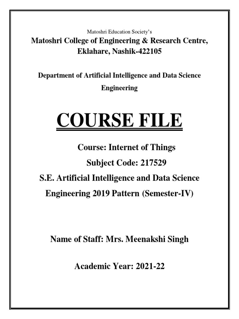Course File INDEX | PDF | Academic Term | Science