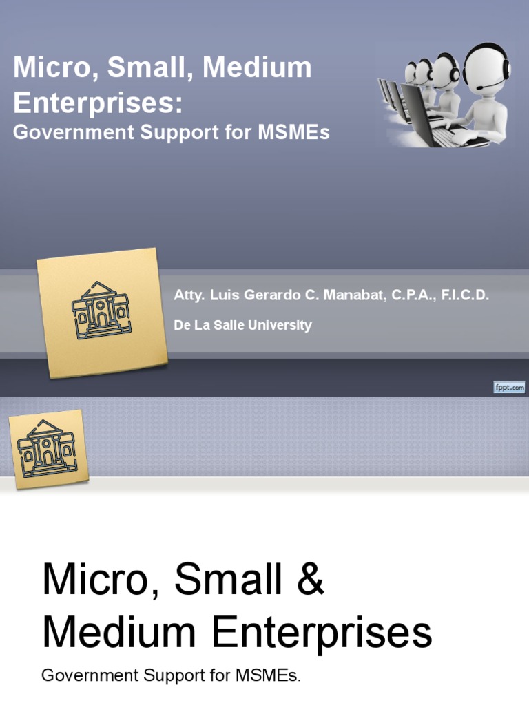 MSME Support Services and Government Aid | PDF