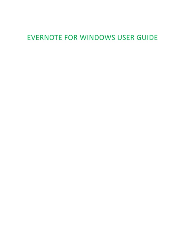Evernote Guide Pdf Evernote Screenshot