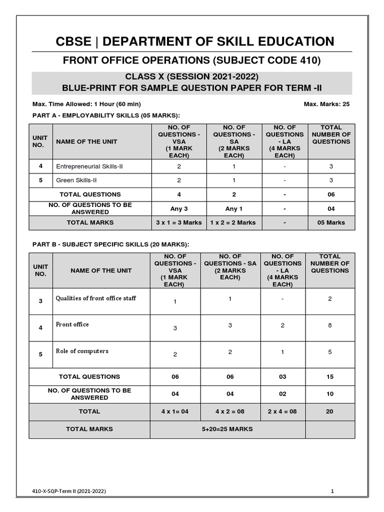 410 Front Office Operations SQP t2 | PDF 410 Front Office Operations SQP t2 | PDF