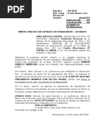 Modelo de Escrito Observacion de Liquidacion de Pensiones Devengadas | PDF | Liquidación | Bancos