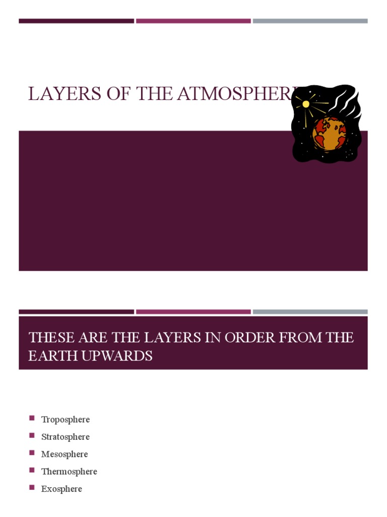 Layers of The Atmosphere | PDF | Atmosphere Of Earth | Atmosphere
