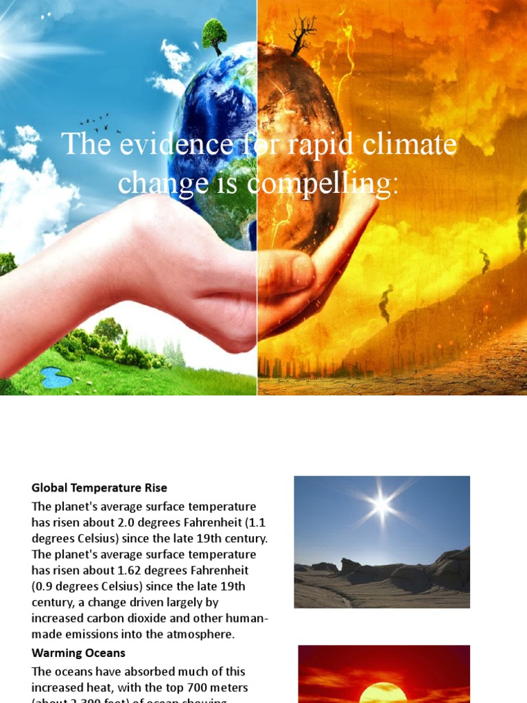 The Evidence For Rapid Climate Change | PDF | Sea Level Rise | Climate ...