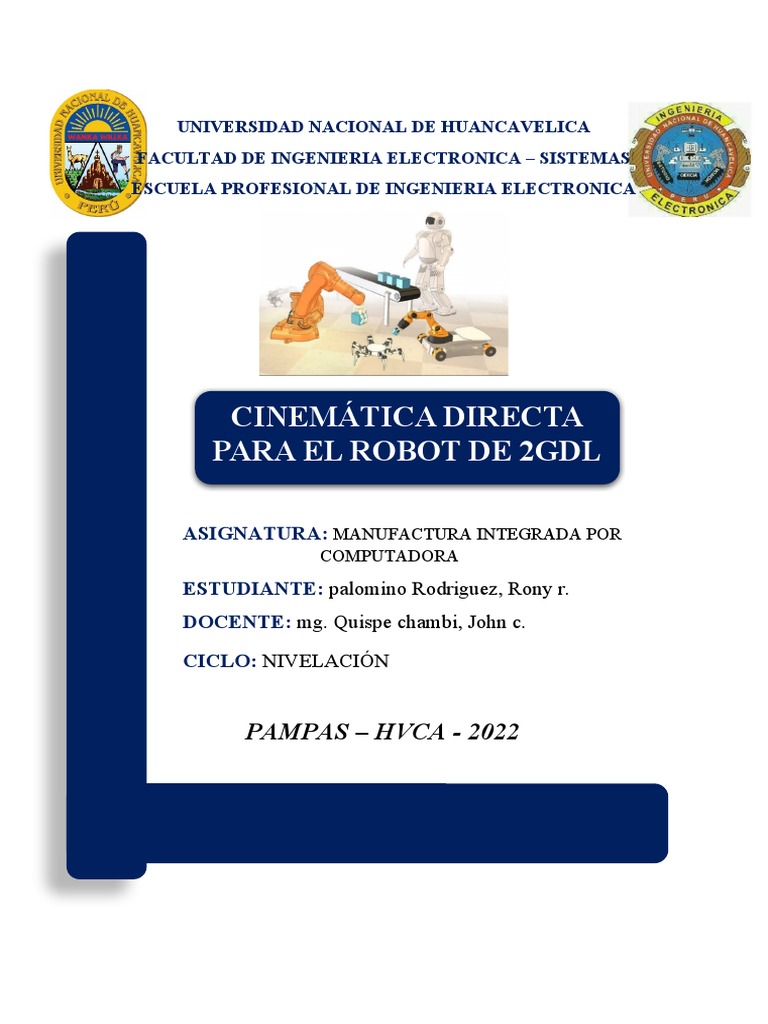 Cinematica Directa para El Robot de 2GDL | PDF