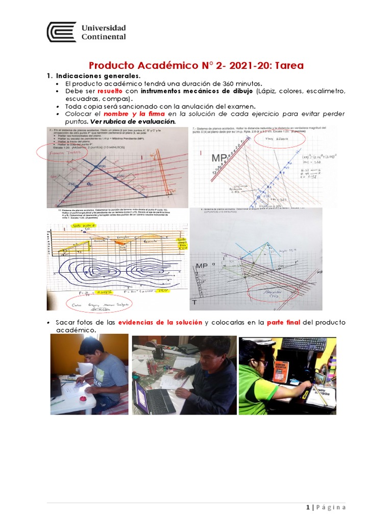 Producto Acad Mico 02 TAREA 1 | PDF | Perpendicular | Geometria plana)