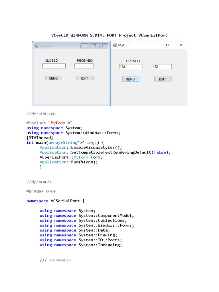 Serial Programming Pdf String Computer Science Namespace
