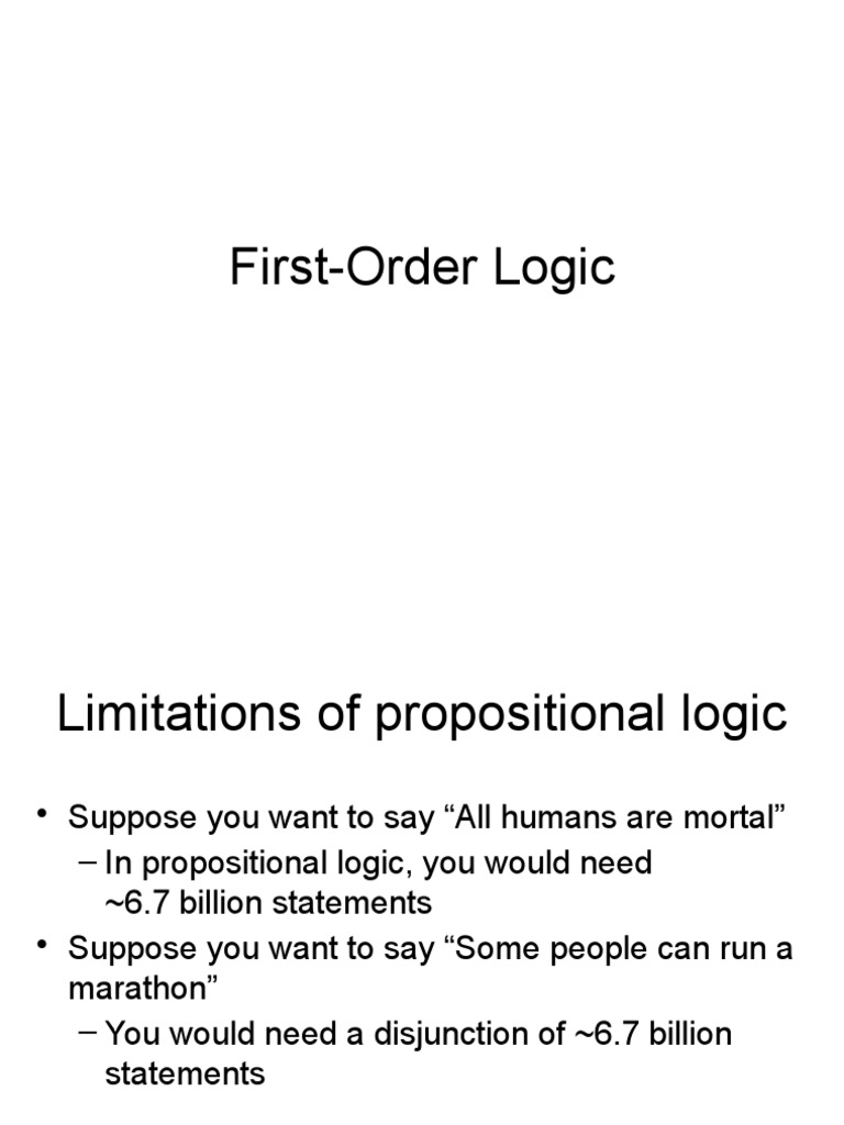Lec13 Fol | PDF | First Order Logic | Interpretation (Logic)