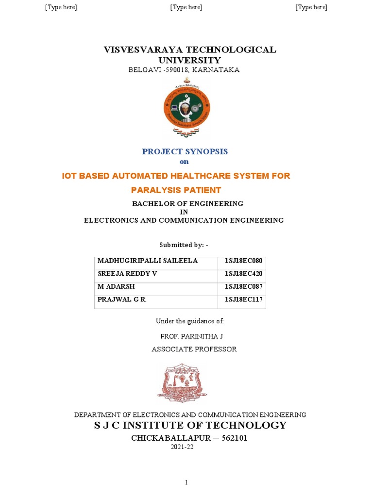 Visvesvaraya Technological University: S J C Institute of Technology ...