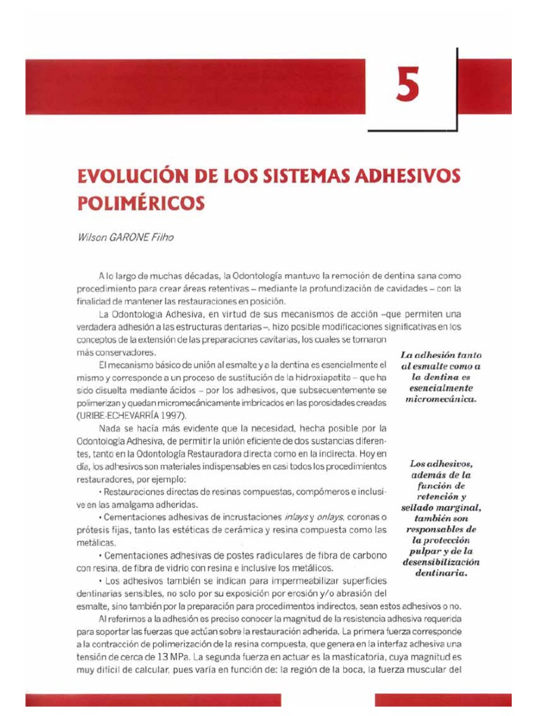 Sistemas Adhesivos en Odontologia | PDF