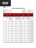 Plantilla AMEF Excel Analisis Modo Efecto Falla | PDF