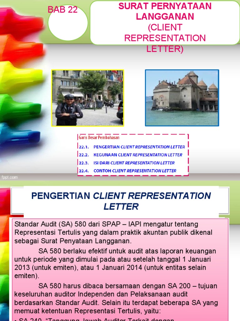Bab 22 Client Representation Letter | PDF Bab 22 Client Representation Letter | PDF