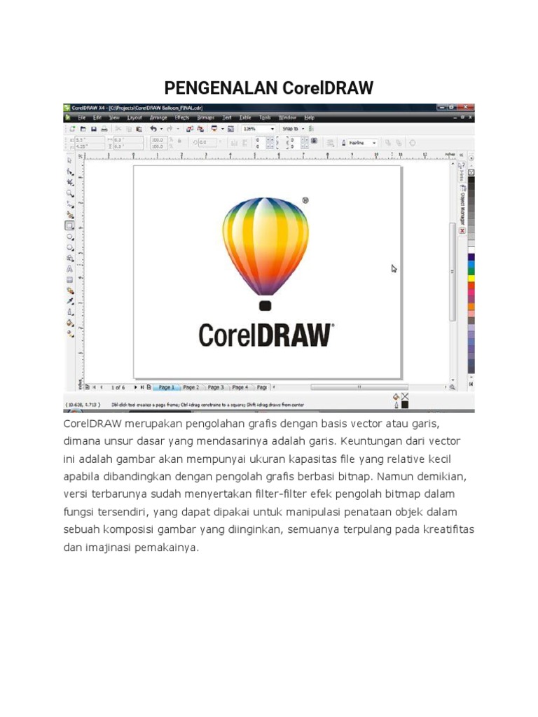 Pengenalan Fitur CorelDRAW untuk Desain | PDF | Seni | Teknologi & Rekayasa