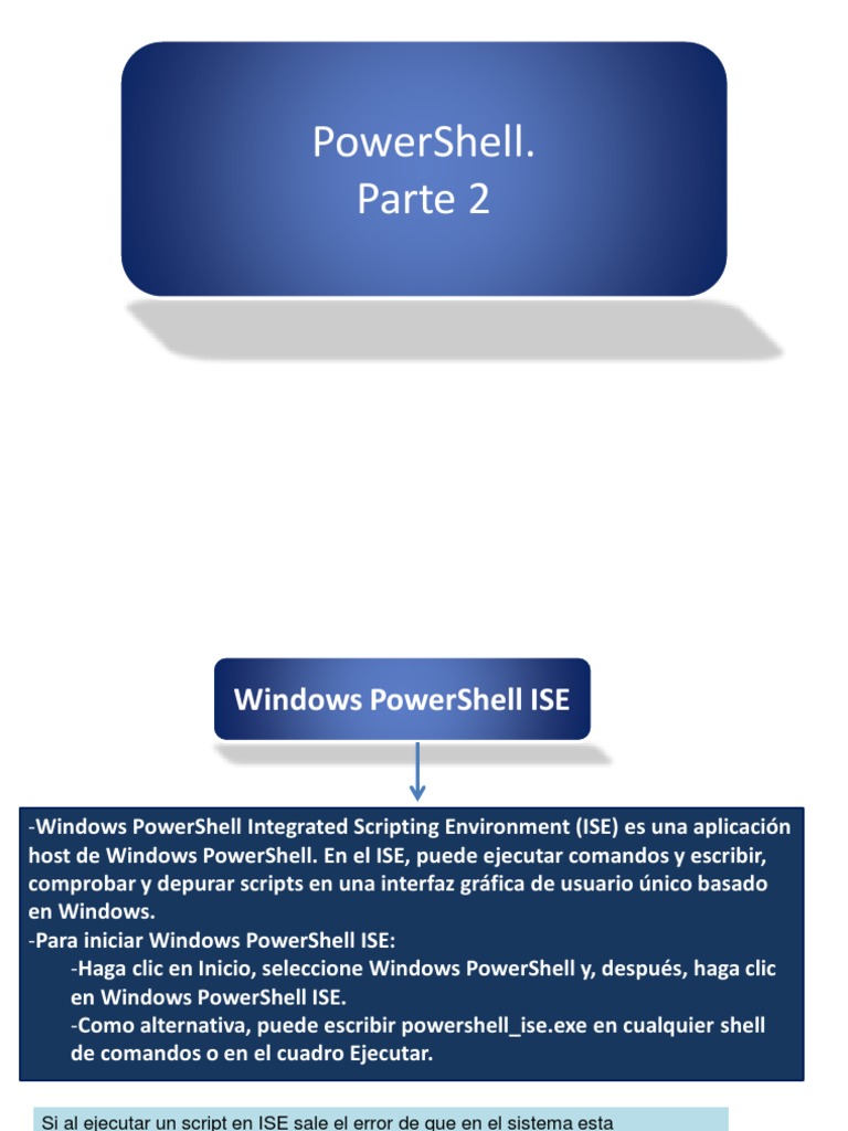PowerShell Parte2 | PDF | Lenguaje de escritura | Flujo de control
