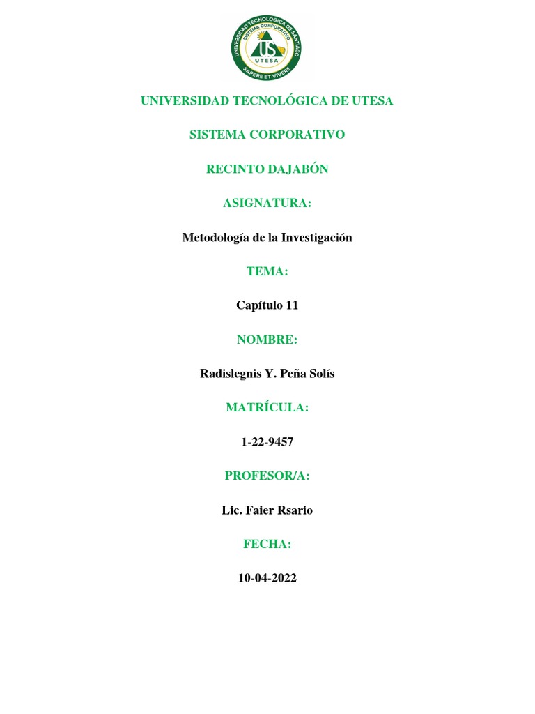 Reporte de Resultados en Investigación Cuantitativa | PDF ...