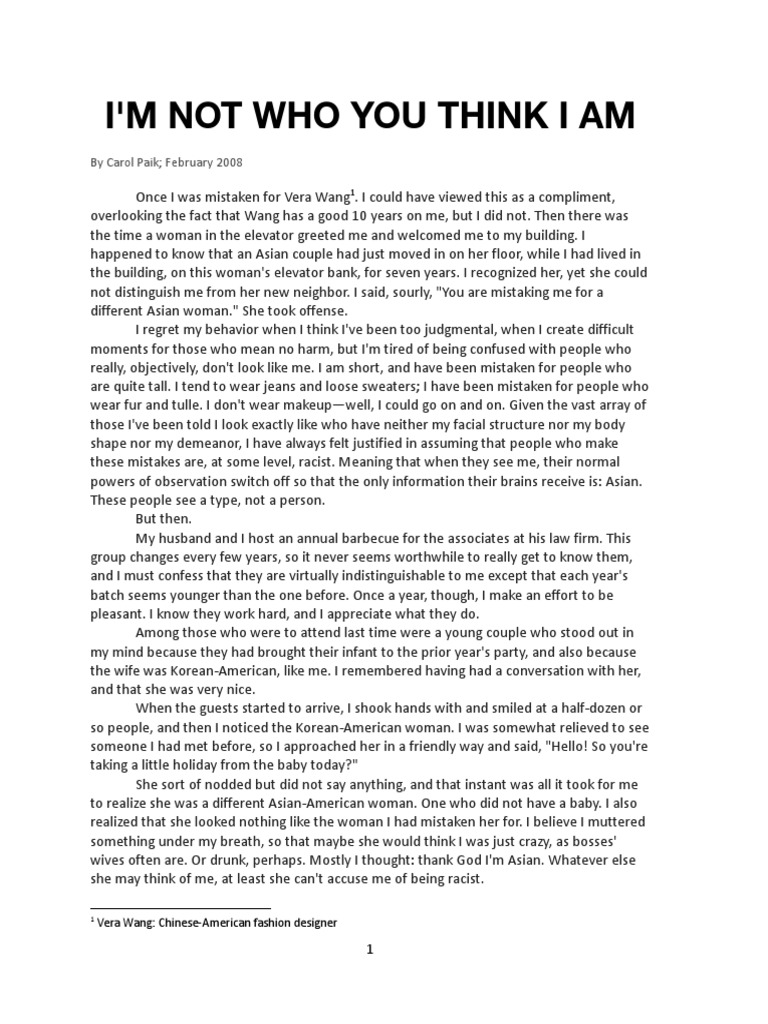 Misunderstandings of Identity | PDF | Social Science