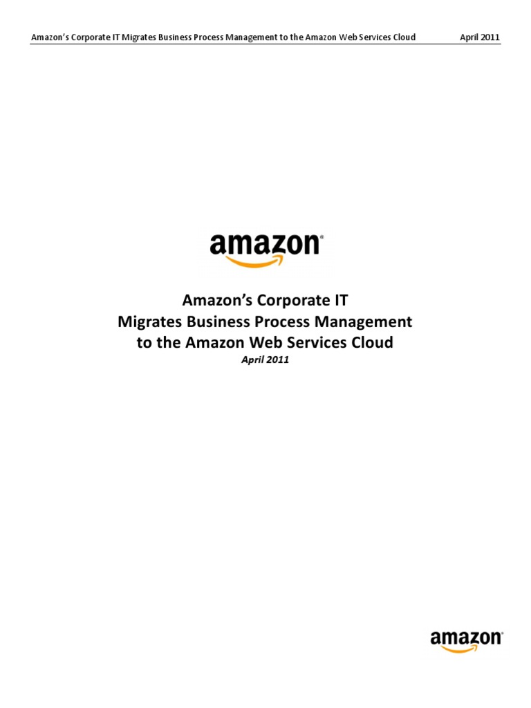 Migrating BPM to AWS: Amazon's Journey | PDF | Business Process ...